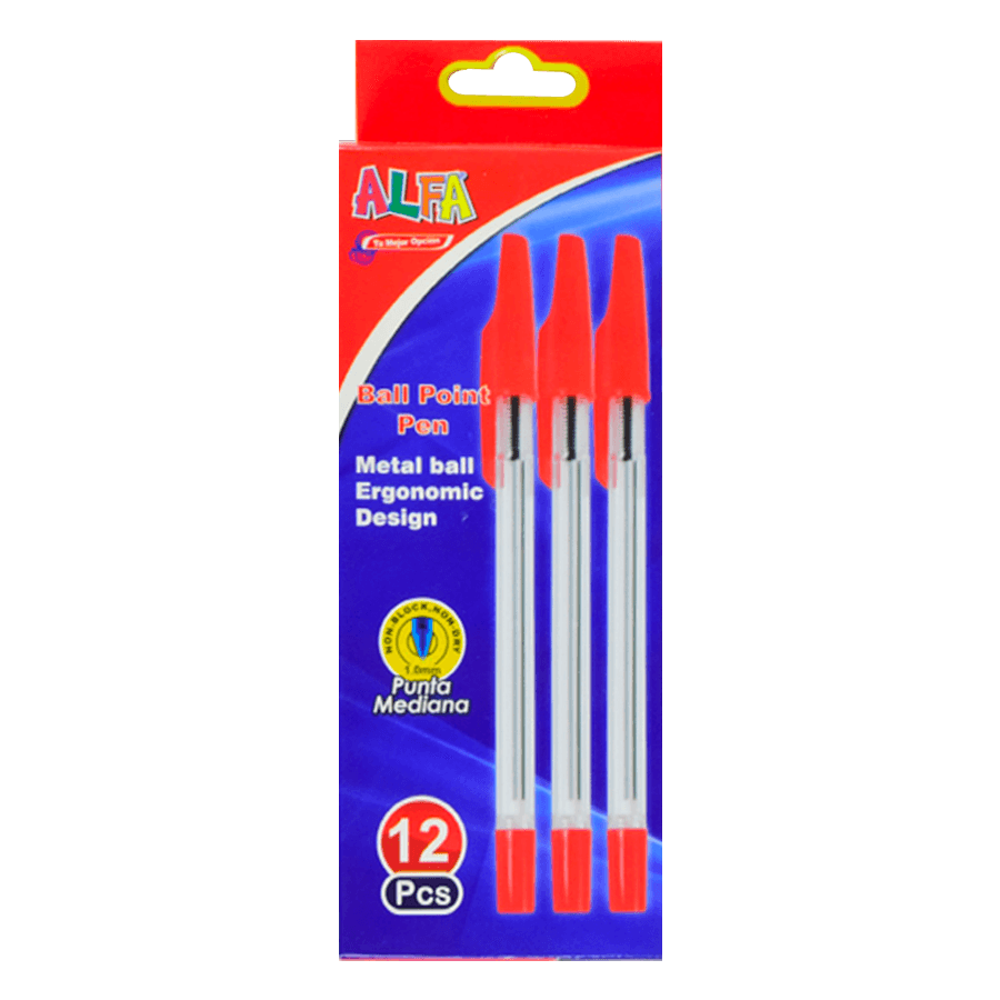 Bolígrafo Rojo Set 12 Piezas