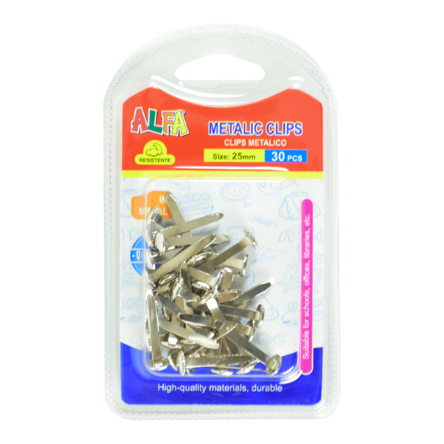 Clips Metálicos 30 Piezas