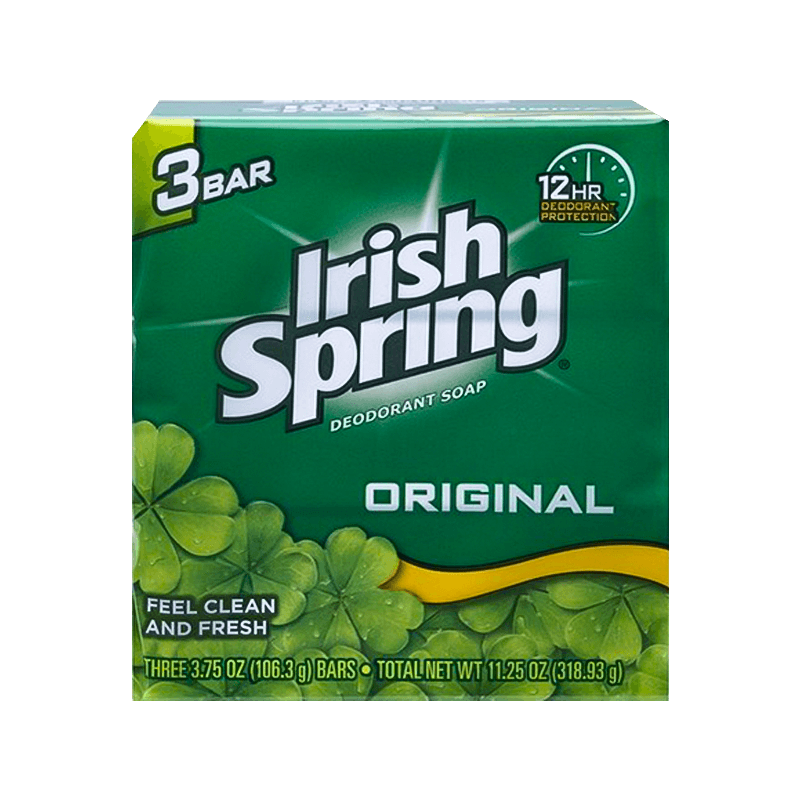 Jabón Barra Original Irish Spring 3pk