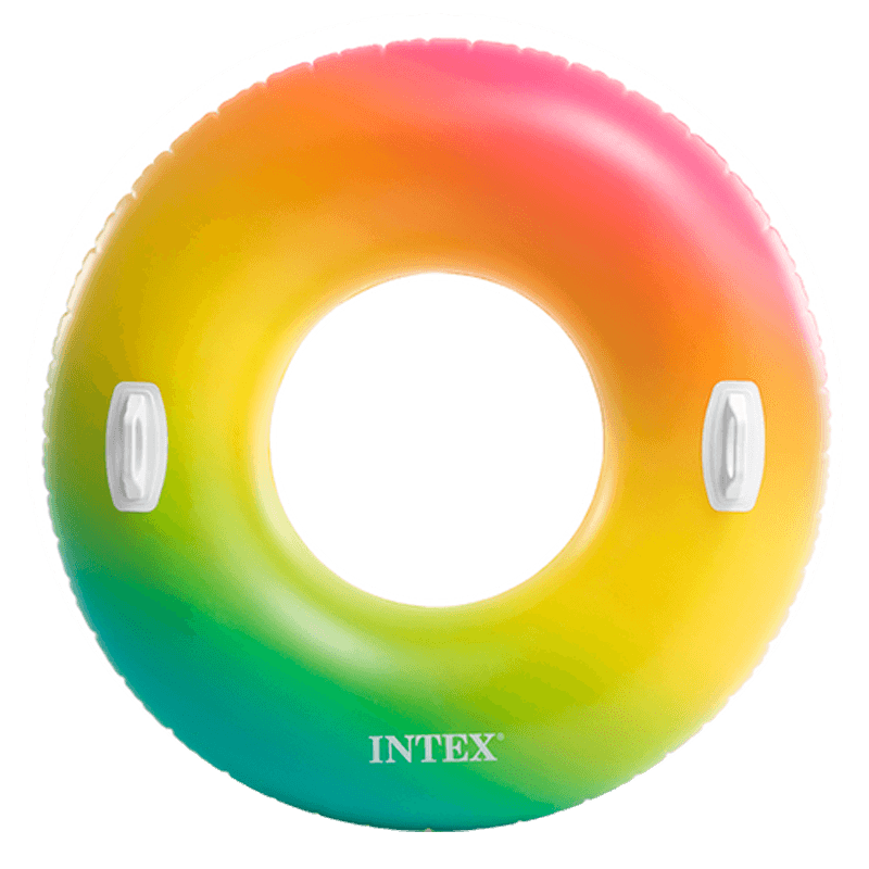 Flotador Inflable Intex Tubo Arco Iris