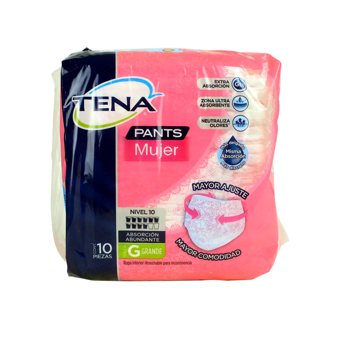 Pants Tena Mujer|G|10 Unidades