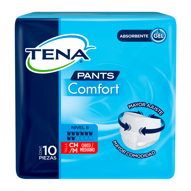 Pants Adulto Comfort Tena|S-M|10 Unidades