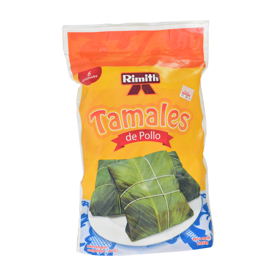 Tamal Pollo Chico Rimith|850g|6 Unidades