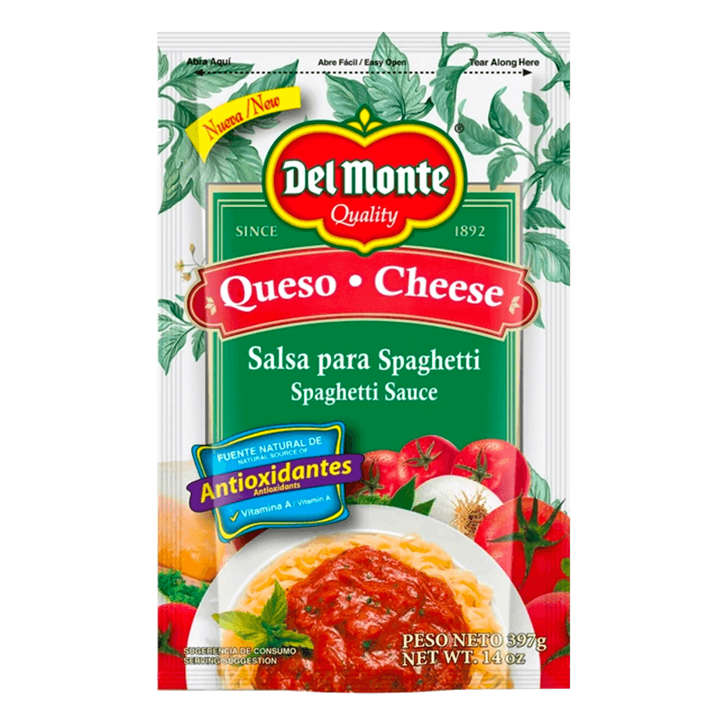 Salsa Spaghetti Queso Del Monte 14oz