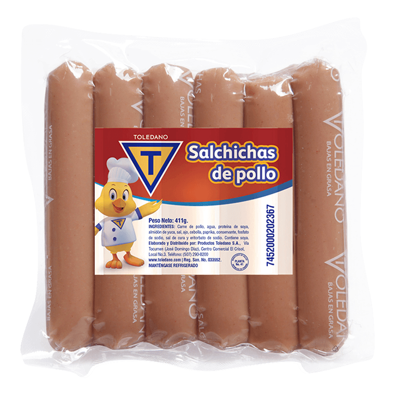 Salchicha de Pollo Toledano|1lb