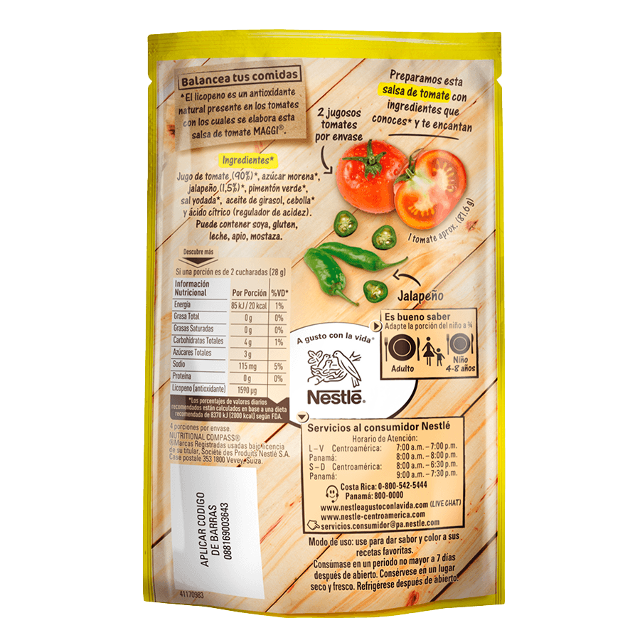 Salsa de Tomate Ranchera Maggi|113g