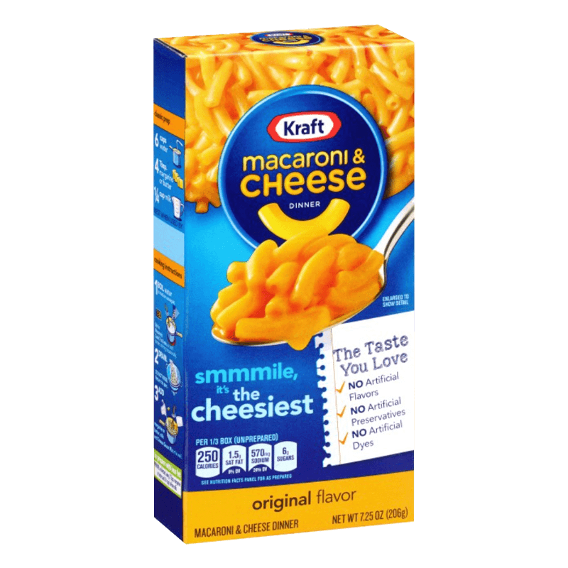 Coditos con Queso Kraft 7.25oz