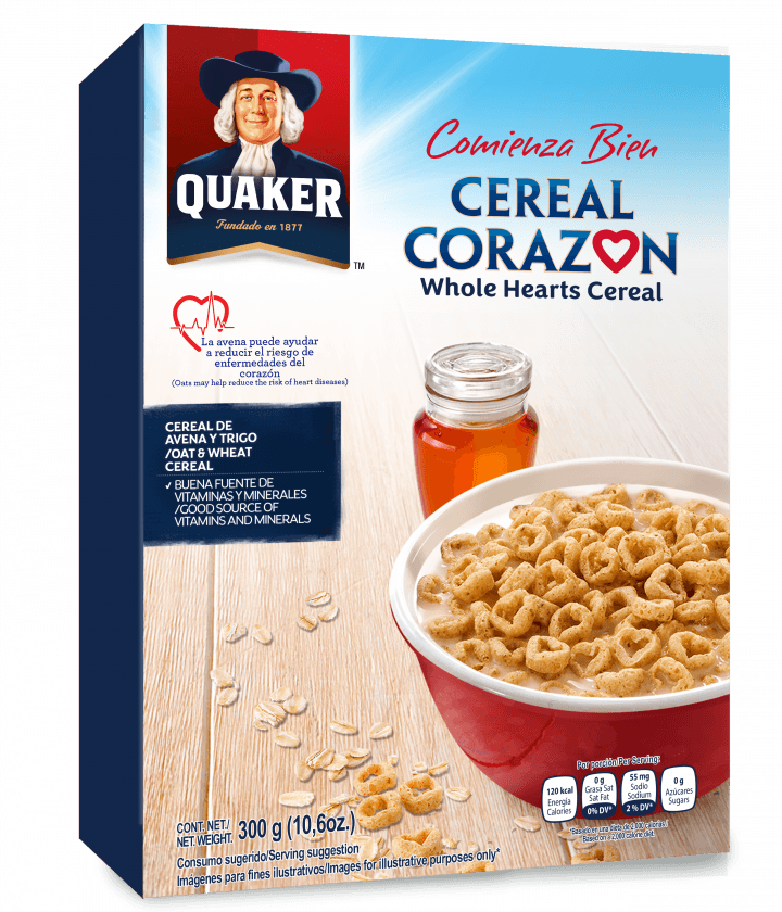 Cereal Quaker Avena Corazón 10oz