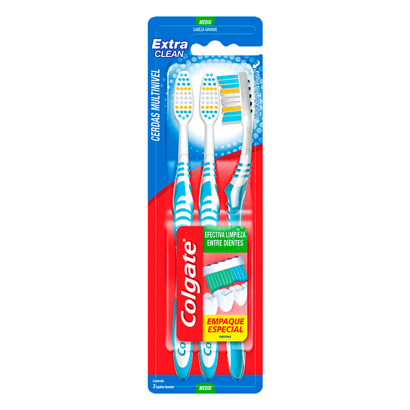 Cepillo Dental Extra Clean Colgate 3pk