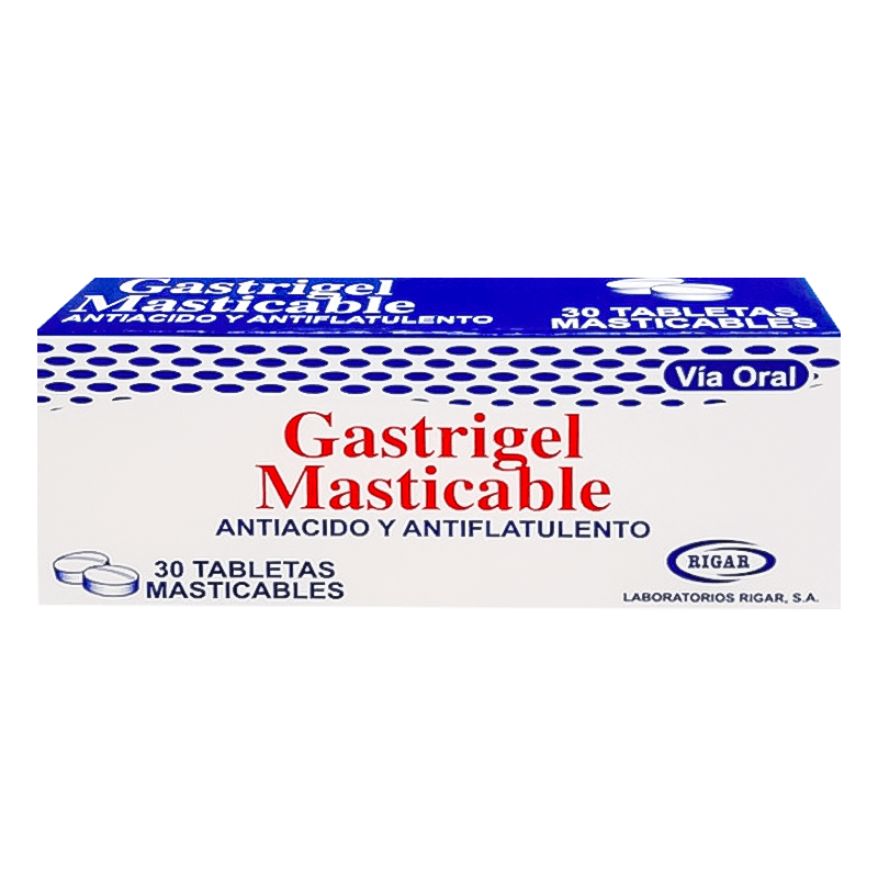Gastrigel Masticable|30 Tabletas