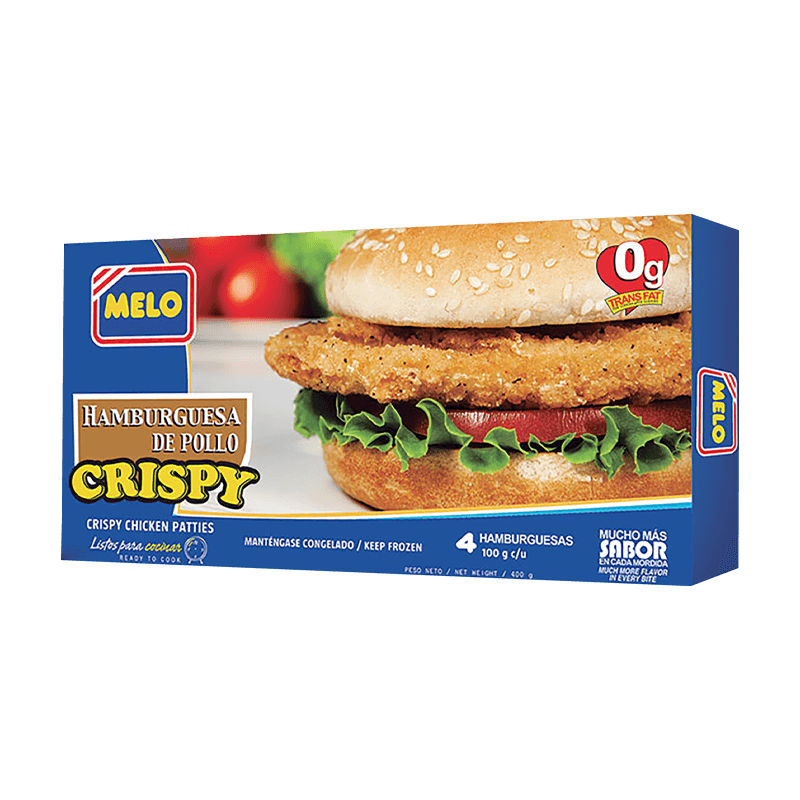 Hamburguesa Pollo Crispy Melo|400g