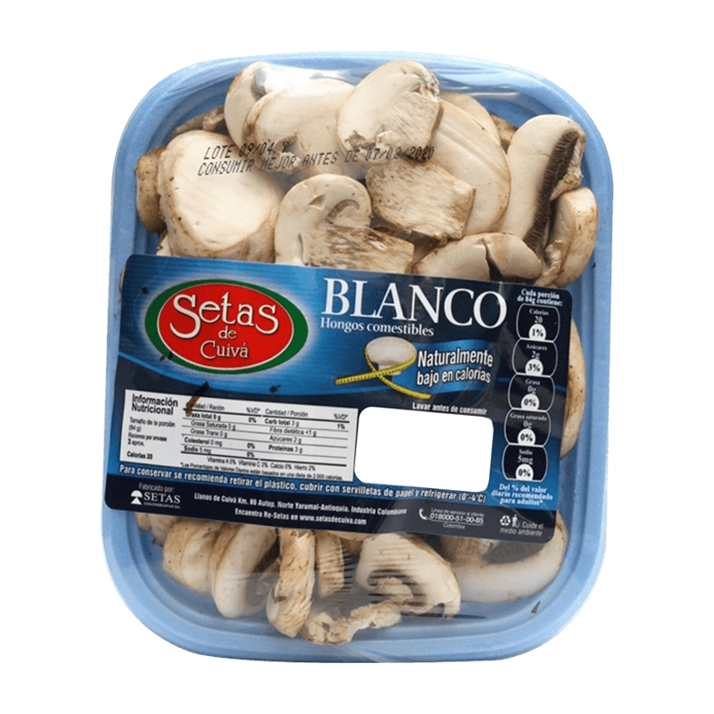 Hongo Blanco Tajado Setas de Cuiva 227g