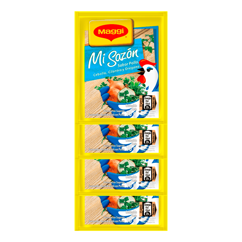 Mi Sazón Sabor a Pollo Maggi|10g|4 Unidades