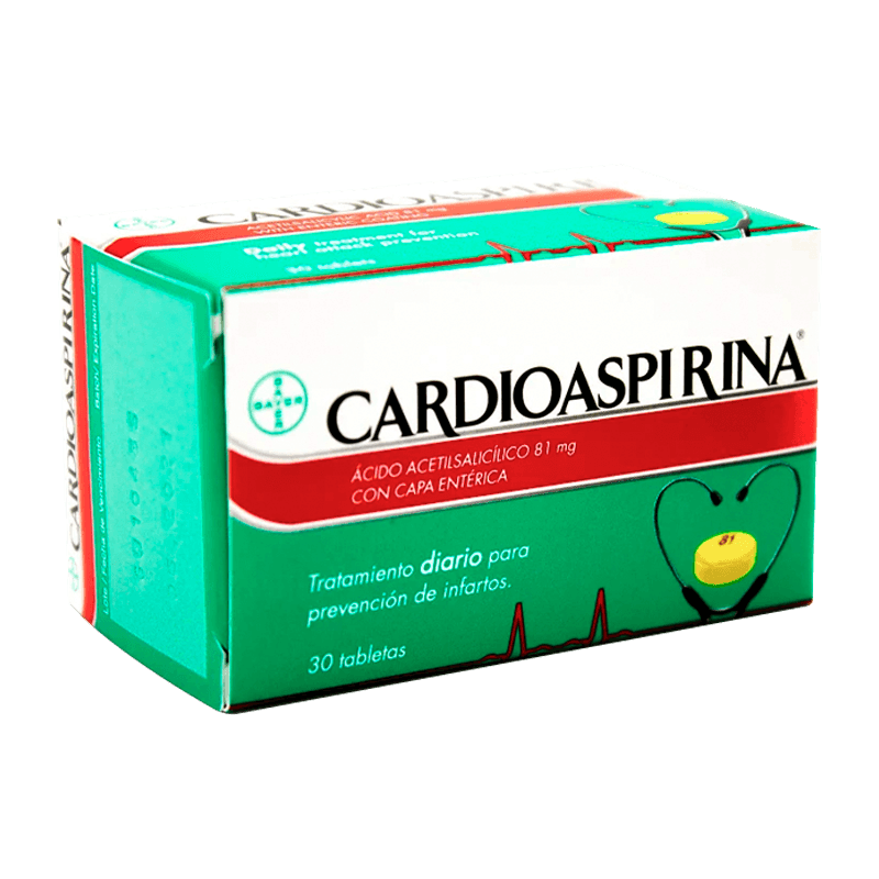 Cardioaspirina|81mg|30 Tabletas