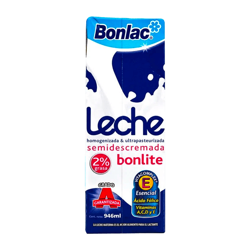 Leche Uht Semidescremada Bonlac|946ml