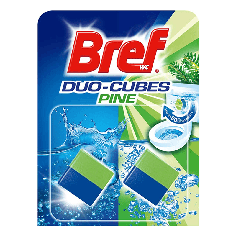 Pastilla para Tanque Duo Cube Pine Bref 100g