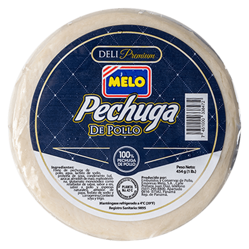Rollo de Pechuga de Pollo Empacado Melo|454 g