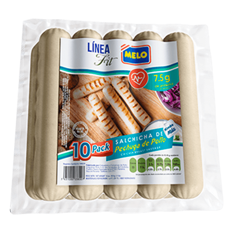 Salchicha de Pechuga Pollo Melo Fit|1lb
