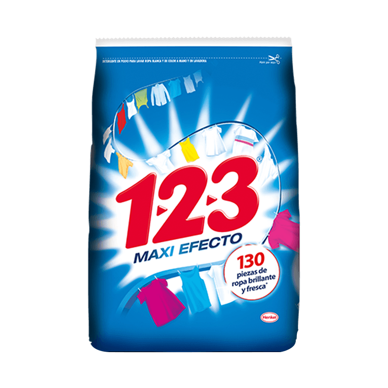 Detergente Polvo Maxi Efecto 1-2-3|1Kg