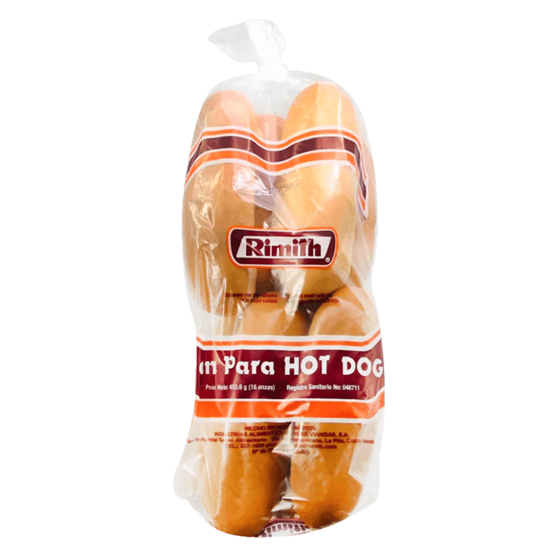 Pan para Hot Dog Rimith|8 Unidades