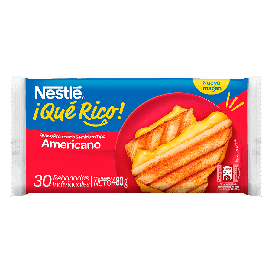 Nestlé ¡Qué Rico! Queso Americano|30 Rebanadas
