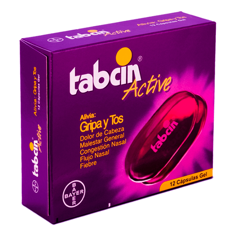 Tabcin Active Gripe Tos|12 GelCaps