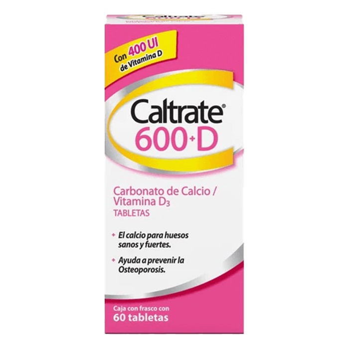 Caltrate 600+D|60 Tabletas