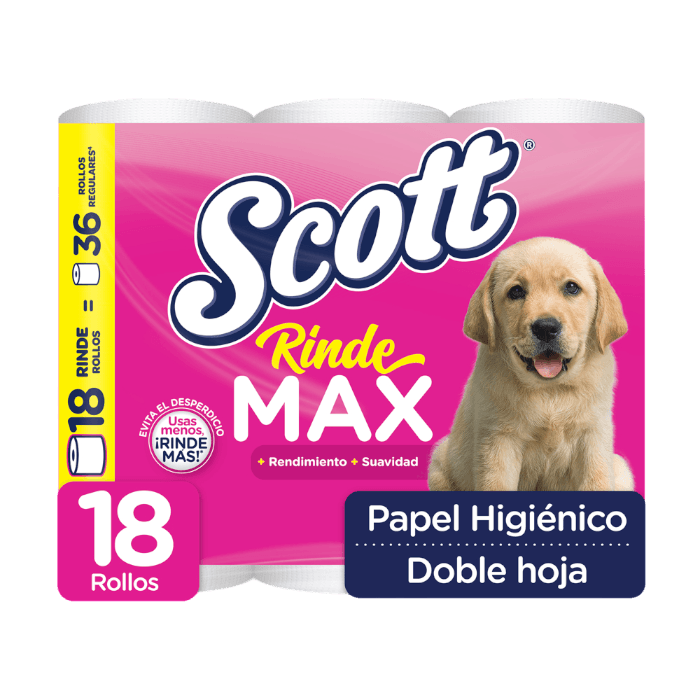 Papel Higiénico Scott Rindemax|18 Unidades