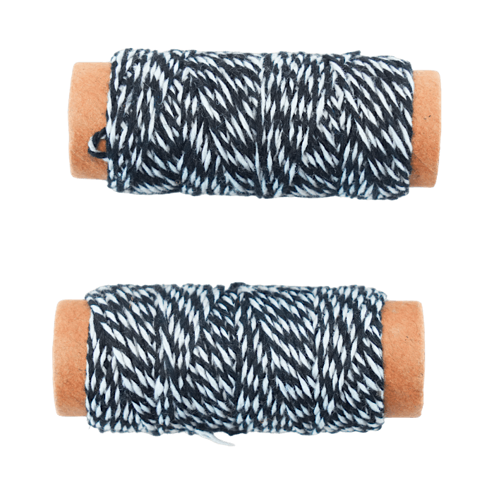 Hilo Pabilo|Negro y Blanco|2 Piezas