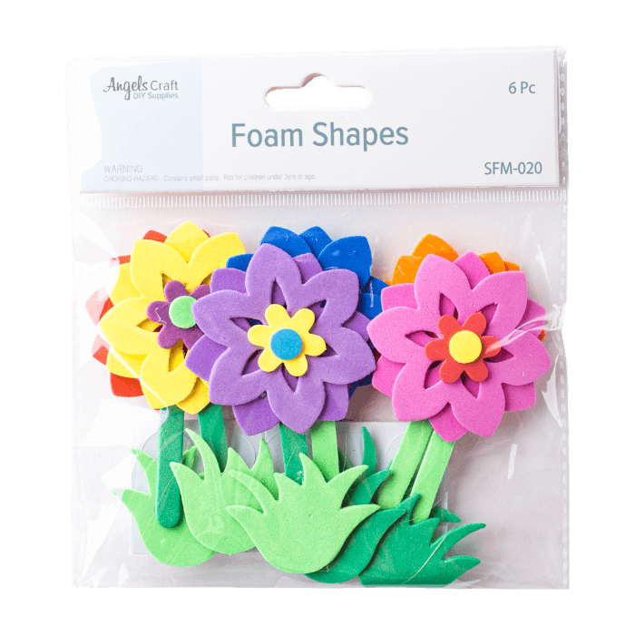 Flores de Foami|6 Piezas