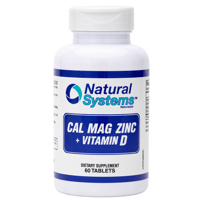 Cal + Mag + Zinc + Vitamina D|60 Tabletas