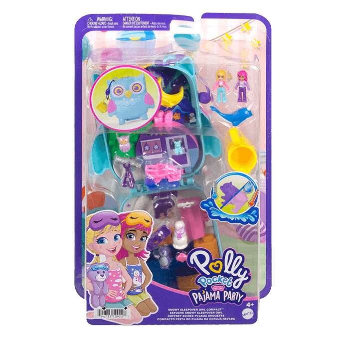 Polly Pocket Compacto de Pijamada Búho